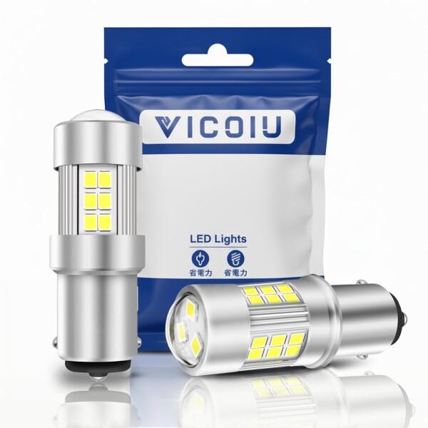 VICOIU S25 LED シングル球 ホワイト バックランプ LEDバルブ 汎用 1156 s25 led バックランプ 後退灯 爆光商品コード：55080853684型番：S25-シングル球【レンズ設計で光束を最適化】S25 LEDバ...
