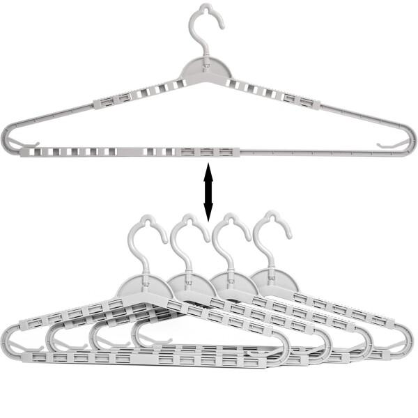 DENGUJD バスタオルハンガー タオルハンガー 伸縮式 洗濯ハンガー 物干し プラスチック ビッグサイズ 屋外 洗濯機 室内4本セット (グレー)商品コード：55080853705型番：D1サイズ：小カラー：グレー【商品詳細】本体サイズ...