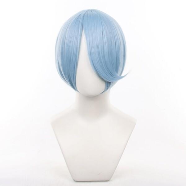 ekienn スモークブルー01 ウィッグ 30cm 万用型 耐熱 かつら アニメ 仮装 ハロウィン パーティー イベント 仮装 コスチュム ウィッグ 変装 パーティー イベント 30cm 万用型 Cosplay商品コード：55080854...