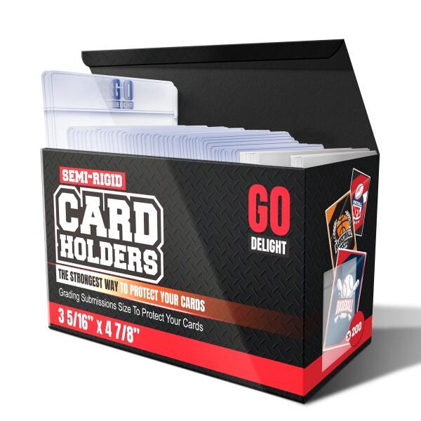 Semi Rigid Card Holders for PSA, SGC, BGS, CSG Grading ? 400 Bundle - Baseball Card Sleeves - 200 Card Holders for Tradi...