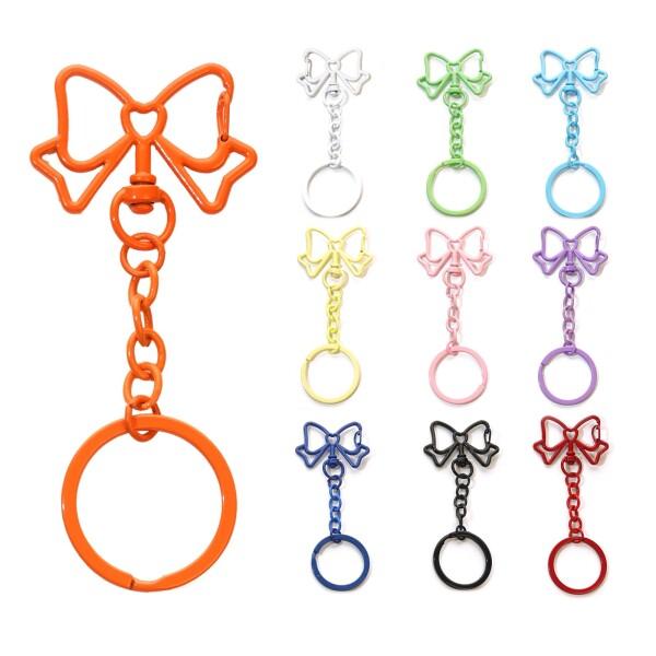 KSYN KO-KO キーホルダー金具 キーホルダー パーツ 180個セット マルカン・蝶のストラップ・キーチェーン各30個 ジャンプリング90個 360度回転 DIY 手芸用品 可愛い キーホルダー キーリング アクセサリー パーティープ...