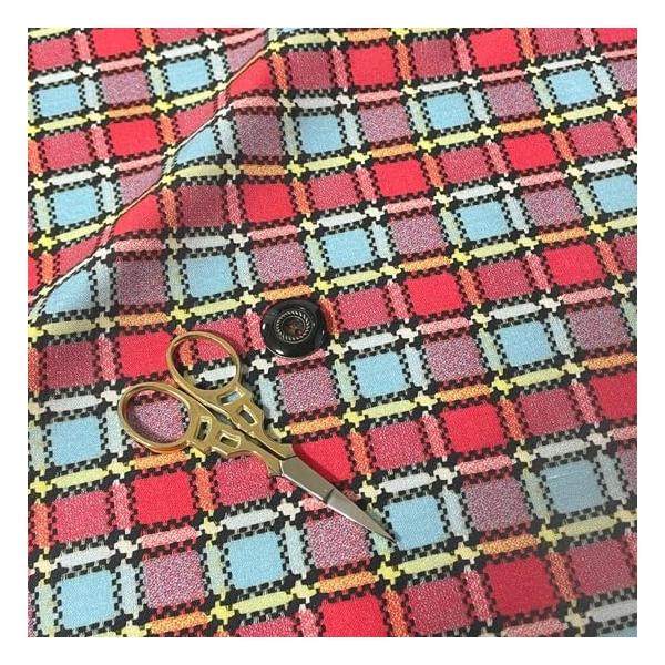 nora. CL1054 チェック柄 格子柄 ベーシック シーチング 生地 手芸用 レッド カット済み 22A (生地巾110cm×100cm)商品コード：55080855672型番：cl1054サイズ：生地巾110cm×100cmカラー：...