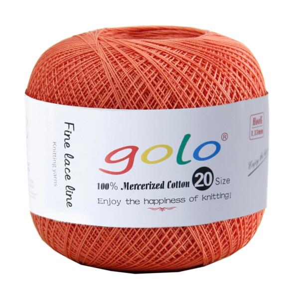 レース糸 20番 40g 約360m コットン刺繍糸 純棉シャトルレース糸 215-オレンジ商品コード：55080855741サイズ：Size 20カラー：215-オレンジこの毛糸は100%ロングステープルコットンを使用しており、表面が滑ら...