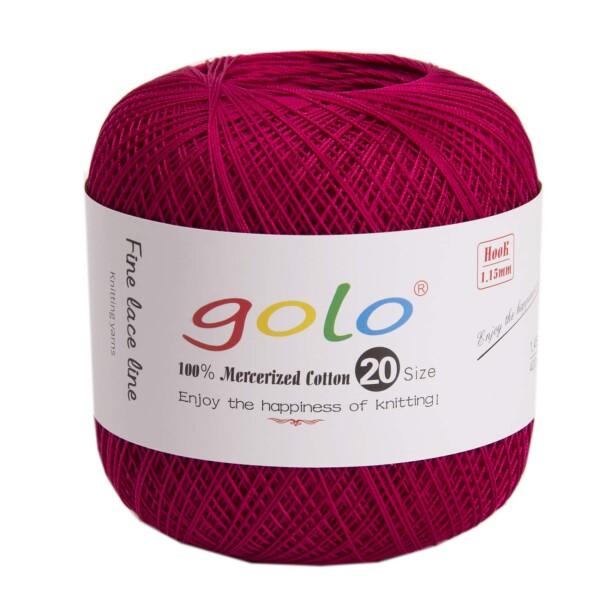 レース糸 20番 40g 約360m コットン刺繍糸 純棉シャトルレース糸 822-ローズレッド商品コード：55080855742サイズ：Size 20カラー：822-ローズレッドこの毛糸は100%ロングステープルコットンを使用しており、表...