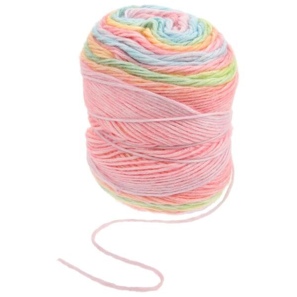 STOBOK 毛糸 コットン 1ロール かぎ針編み 編み物 小物 デコレーション 虹色 中太商品コード：55080855843型番：55D036YO19KVEサイズ：24500.00X0.20X0.20CMカラー：アソートカラーレインボー段...
