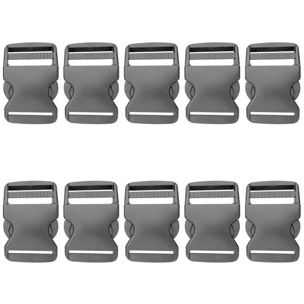 (XuJJJJunB) ブラック 25mm 10個セット サイドリリースバックル プラスチックバックル 紐 留め具 リュック部品 背中 プラスチックパーツ商品コード：55080856536型番：Xu-164サイズ：25mmカラー：ブラック【...