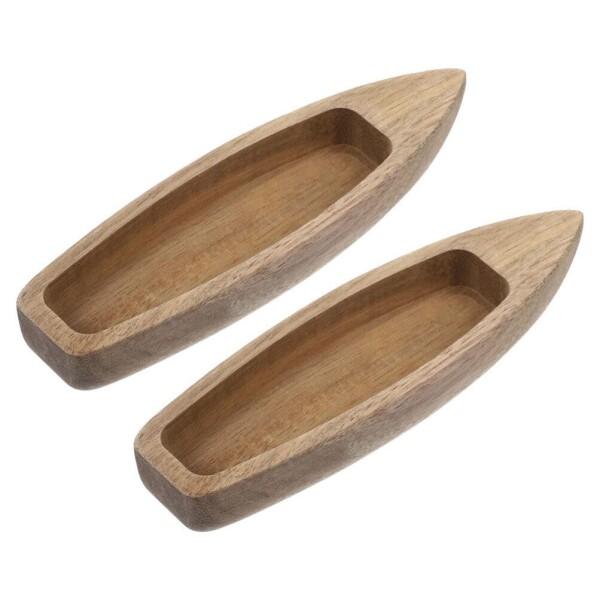 Zerodeko 木製ボートモデル 2個セット 未仕上げ Diy ペイント可能 インテリア装飾 デスクトップ飾り 5.8インチ×1.8インチ 軽量クラフト商品コード：55080856984型番：1サイズ：14.80X4.50X2.00CMカ...