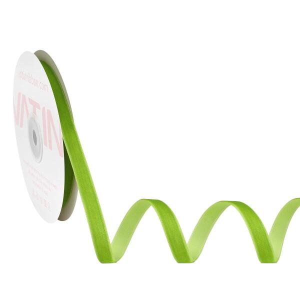 VATIN スプリンググリーン ベルベットリボン ポリエステル 10mm X 9m（10ヤード）プレミアムプラッシュベルベットリボン ギフト包装 花束 リースデコレーション ボウメイキング用商品コード：55080857214型番：3DB-S...