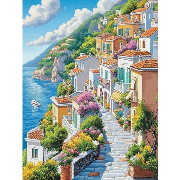 LEADINTOP ダイヤモンドアート 四角いビーズ 風景の町 キット 30x40cm スクエアビーズ 初心者向け 子供 DIY 大人 手芸 かわいい 装飾 プレゼント用商品コード：55080857622型番：XY-F09サイズ：30x40...