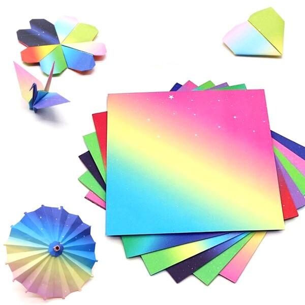 ADOFUN 折り紙折り紙15cm 両面 千羽鶴用折り紙 キラキラ ペーパー カラフル 千羽鶴 装飾 七夕 手芸 クラフト diy用紙 感謝祭 （ランダムカラー）商品コード：55080857905型番：ADOFUN【仕様】サイズ: 15cm...