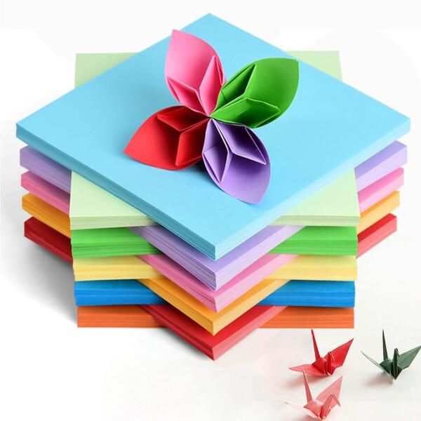MAEXUS 折り紙 手芸紙 両面折り紙 10色 15cm角 DIY 装飾 工芸用紙 100枚入り10色組み合わせ | おりがみ, 折り紙大量, 折紙, 両面折り紙, キラキラ, 大きいサイズ | パーティーや学校の発表会に最適 こどもから...
