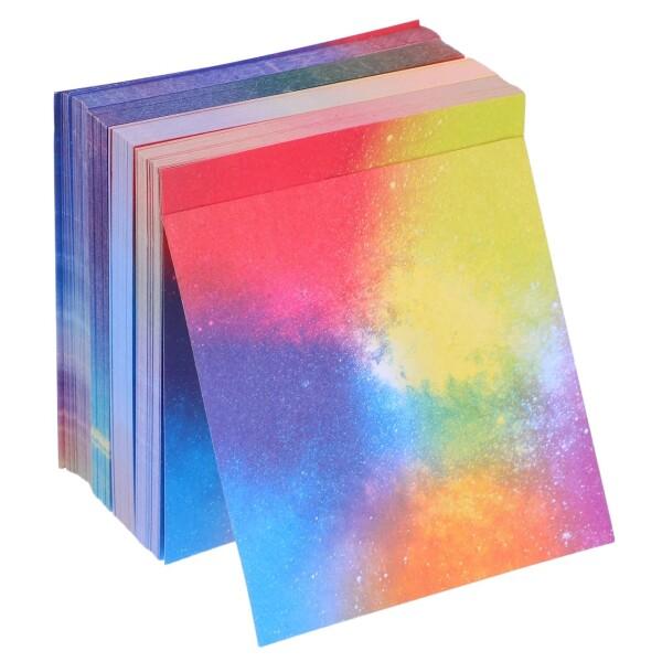 EXCEART おりがみ 折り紙 両面 キラキラ紙 ペーパー 正方形 手芸 千羽鶴用 手作り カラフル ギフトボックス 誕生日パーティー スクラップブック 9.5CM 400pcs商品コード：55080857964型番：U40UZ4909P...