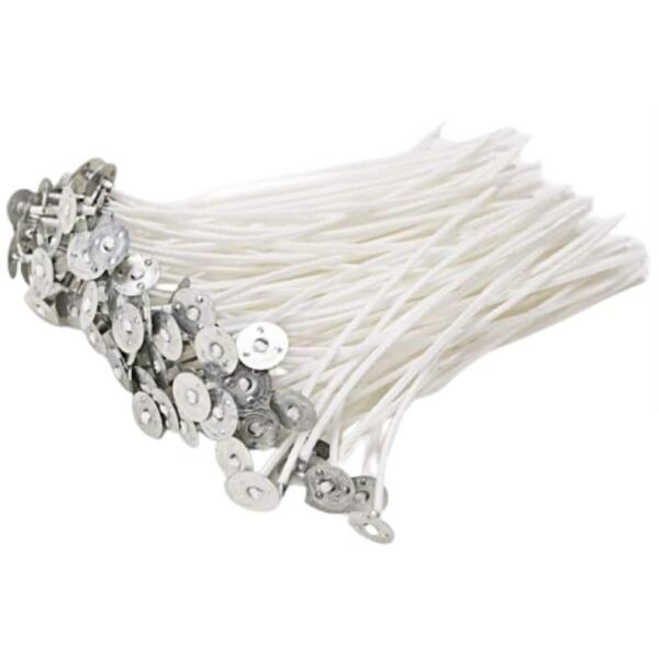 座金付きコーティング芯 2.7cm 10cm キャンドル 芯 DIY ロウソク 手作り キャンドル用芯 座金付き 糸芯 芯処理済 ロウ通し済 ジェルキャンドル sintukizagane (10ｃｍ 100個)商品コード：550808580...