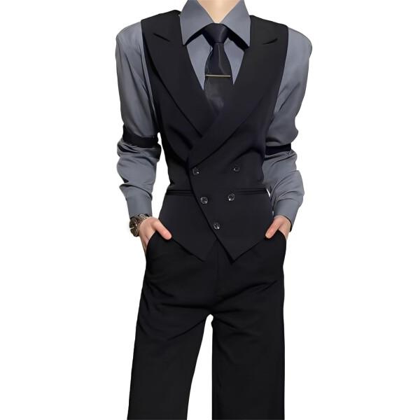 (KALAOK) 執事 コスプレ衣装 cosplay 戦闘服 セット 制服 コスチューム イベント 変装 仮装 アニメ風 darkgrey M商品コード：55080858124サイズ：Mカラー：ダークグレー?【5点セット内容】:ベスト+長袖...