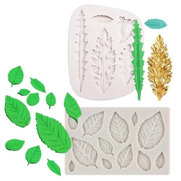 RuiChy 葉型 チョコレート型  植物の葉 シリコン型 ケーキの装飾用 ベーキング型 手作り お菓子 ゼリー 多用途 製菓道具 キャンディ型 手芸 クラフト 石鹸 キャンドル 粘土型 樹脂金型商品コード：55080858644型番：Ru...