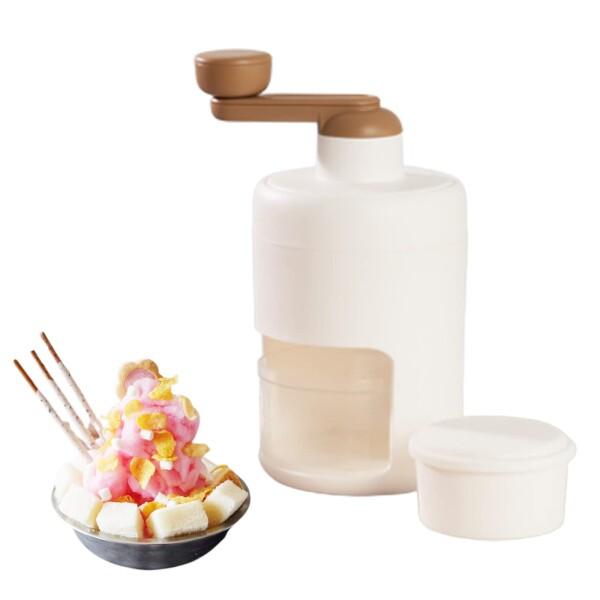 手動 かき氷器 アイスクラッシャー 砕氷機 手動アイスクラッシャー かき氷機 ステンレス鋼刃 手回しクランク 氷膜ケース付きです 使用簡単 携帯便利 家庭用 飲食店 調理器具 氷/ワイン/アイスクリームに対応商品コード：5508085907...