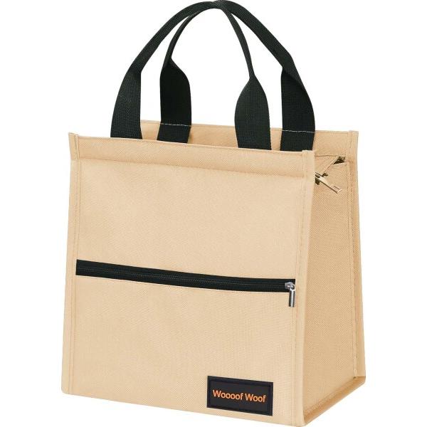 (WOOOOF WOOF) ランチバッグ 保冷バッグ お弁当バッグ 大容量 弁当箱 袋 フロントジッパーポケット 持ち手つき 内側断熱 軽量 耐久性 男女兼用 通勤 通学商品コード：55080859115型番：WCBカラー：カーキ【大容量&...