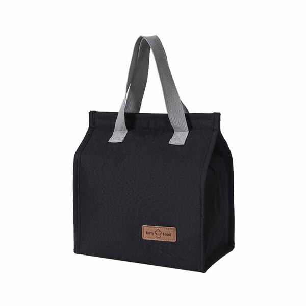 FineGood ランチバッグ 保冷保温両用 大容量 厚手断熱 防水軽量 マジックテープ式 お弁当袋 通勤通学ピクニックに最適 男女兼用 (ブラック)商品コード：55080859143型番：保冷バッグサイズ：25.5cm×22.5cm×13...