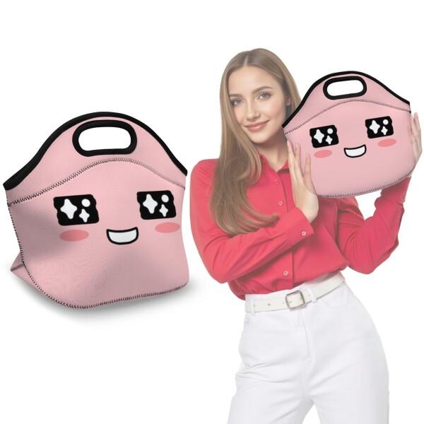 学生・サラリーマン向け デジタルプリント超可愛い柄ランチバッグ 31×28×15cm 色落ちしない 学園・オフィス・外出用 ランチ BOX 収納商品コード：55080859152型番：010カラー：ピンク超可愛い柄で、各場面に萌え感を注ぐ?...