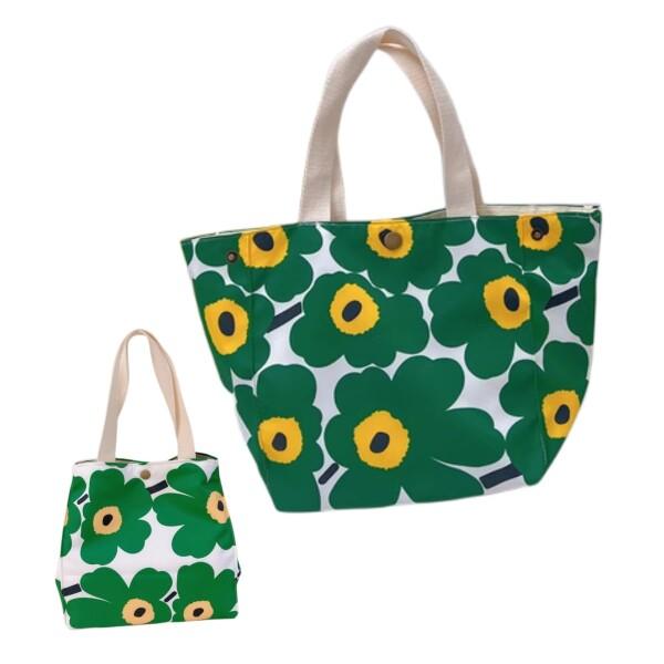 ランチバッグ 2wayトートバッグ 撥水 弁当バッグ 北欧花柄 防水 弁当包み 巾着 軽量 可愛い 大容量 持ち運びが簡単 アウトドア 仕事 学校 屋外 ピクニック キャンプ　 (グリーン(防水))商品コード：55080859176型番：i...