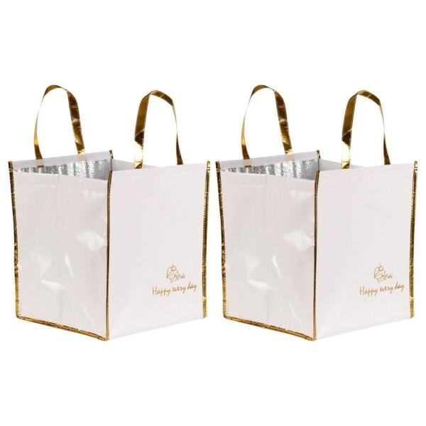 MUCKLILY 折りたたみ式断熱バッグ 2個セット クーラーバッグ 保冷 保温 食品用 11.42×8.27×8.27インチ 軽量 携帯便利 ケーキ用断熱キャリア商品コード：55080859187型番：1サイズ：29X21X21CMカラー...