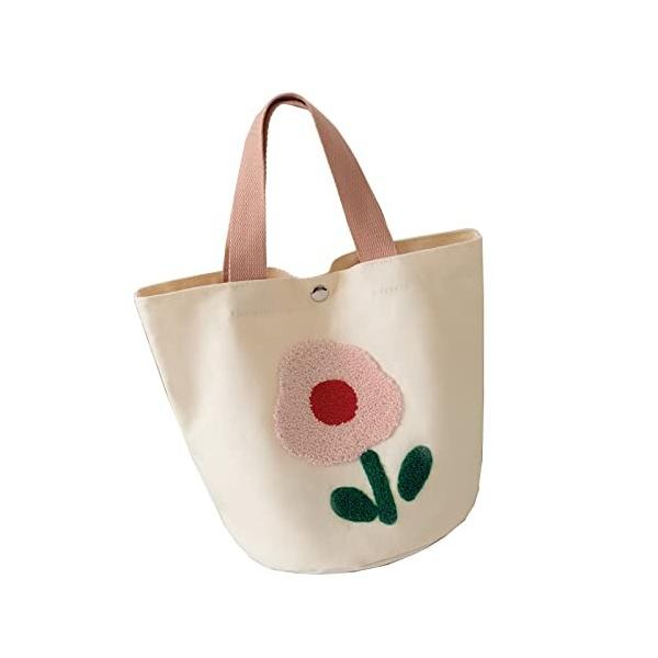 (§SEYIXU) ミニトートバッグ レディース ランチバッグ キャンパス プチバッグ 女子の子 手提げバッグ 学生 ミニ 小さめ お弁当バッグ かわいい 通勤 通学 ランチトート (A/ベージュ)商品コード：55080859204型番：S...