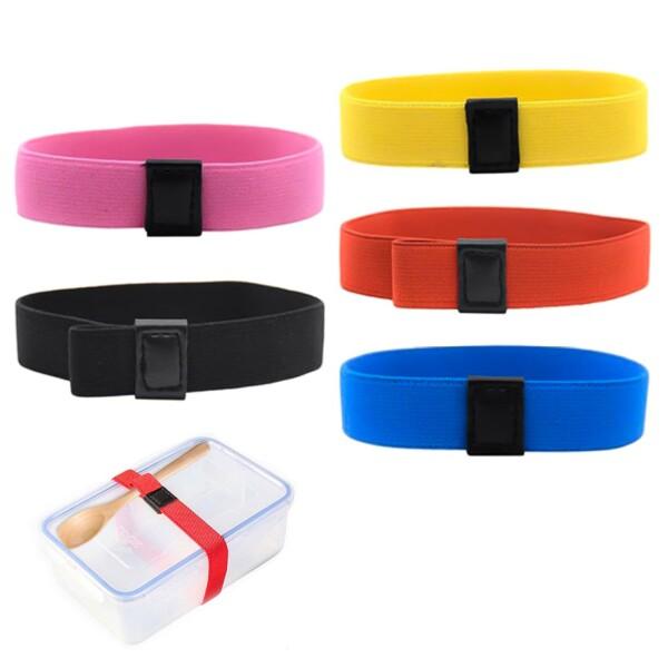LKCCTK お弁当 ゴムバンド ランチベルト 5色5本セット 2×24cm 高弾性 伸縮式 調節可能 固定ループベルト こぼれ防ぐ 使いやすい 持ち運びが容易 仕事 学校 バーベキュー ピクニック キャンプ用商品コード：550808592...