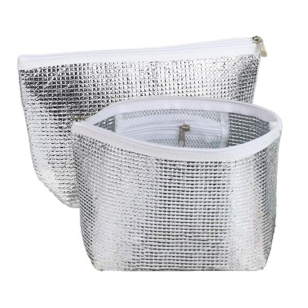 BaraRose 保冷バッグ ミニ ランチバッグ保冷バッグ おしゃれ 小さめ 保冷ポーチ ミニ フードコジー お弁当袋 暑さ対策 長時間保冷/保温袋 (シルバー*2pcs)商品コード：55080859218型番：C2CR3302サイズ：29...