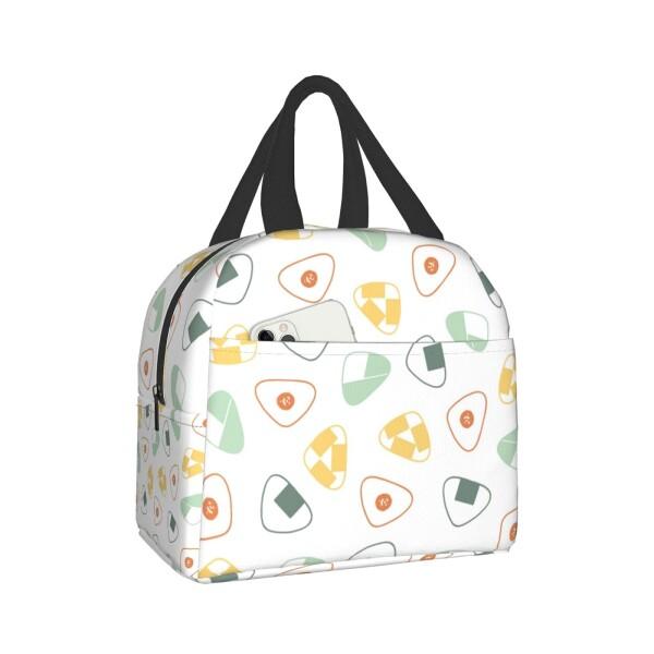 Ckpoekj おむすび ランチバッグ 弁当バッグ ランチトート プチバッグ 弁当袋 手提げ 保温 保冷 収納 撥水 超軽量 通勤 通学 山登り キャンプ商品コード：55080859250型番：Black-48サイズ：One Sizeカラー...