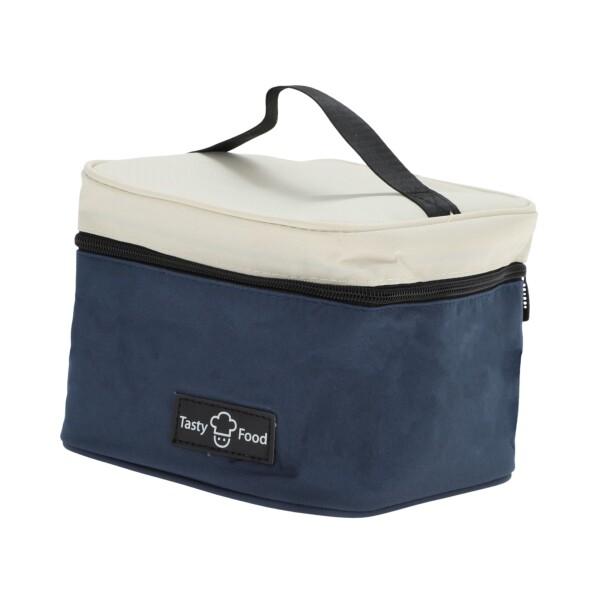 RENEWREVITAL ランチバッグ 保冷バッグ お弁当 保温 保冷袋 オフィス 仕事 ピクニック 旅行用 18x18x15cm 1個 ダークブルー ベージュ 多用途商品コード：55080859272型番：11サイズ：18x18x15cm...