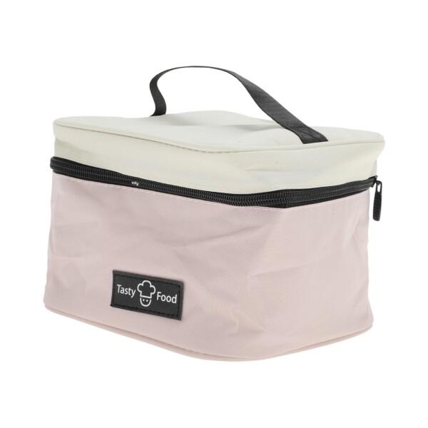 RENEWREVITAL ランチバッグ 保冷バッグ お弁当 保温 保冷袋 オフィス 仕事 ピクニック 旅行用 18x18x15cm 1個 ピンク ベージュ 多用途商品コード：55080859289型番：11サイズ：18x18x15cmカラー...