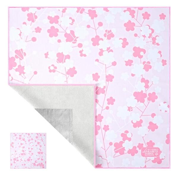 LAKABETE 巻くだけ保冷ランチクロス ノーアイロン ピタッとくっつくクロス くっつきタオル 横50×縦50cm 風呂敷 お弁当包み 収納袋 整理袋として 弁当箱 化粧品 水筒 カメラ タブレット その他の日用品を包むのに使用できます ...