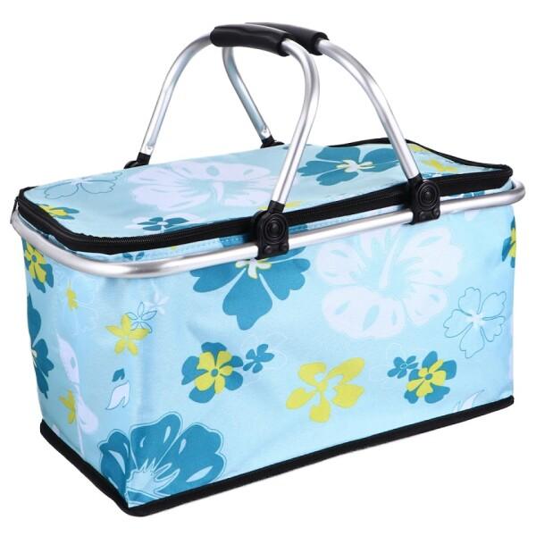 Alipis ピクニックバスケット 保冷バッグ 折りたたみ 大容量 クーラーバスケット 買い物かご エコバッグ キャンプ アウトドア 運動会 お花見 花柄 おしゃれ商品コード：55080859765型番：K59L55J04KXL4サイズ：4...