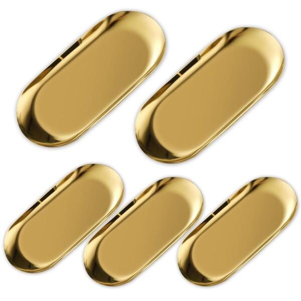 おしぼり置き おしぼりトレー 金属製ゴールドおしぼりトレー 北欧風 高級デザイン 5個セット商品コード：55080859810型番：CQX-18サイズ：B0FNZZXD6Yカラー：ゴールド【高級感あふれるおしぼりトレー 5個セット】シンプル...