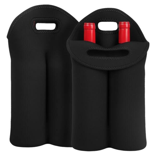 ZTFT 2件ワインバッグ シャンパン 持ち運び ボトルバッグ ボトルキャリー 防水 絶縁 涼しさ 乾燥 ワイン断熱収納 1個で2本のボトルを収納可能 ピクニック アウトドア ギフト（黒色）商品コード：55080860283型番：25092...