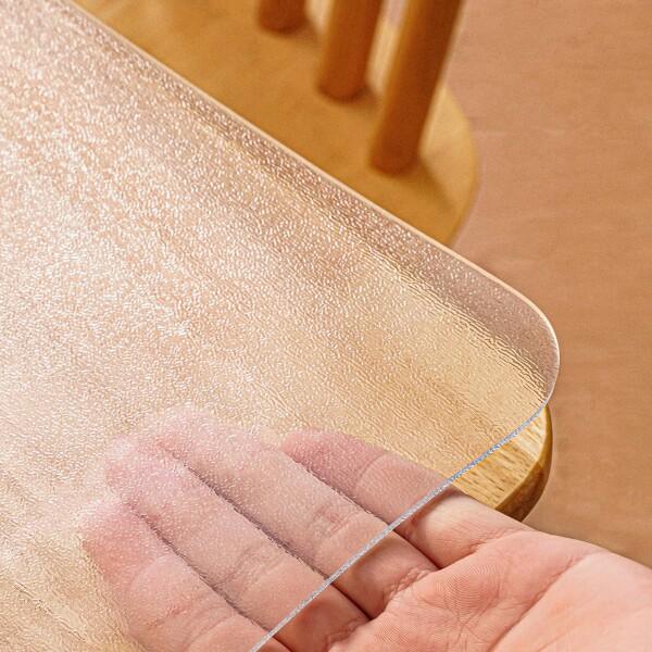 透明 テーブルクロス PVC製 テーブルマット 80*150cm 無臭 縮みなし エンボス加工 厚さ2mm 矩形 テーブルカバー 防止・防塵・防水・耐久・耐熱 カスタマイズ可能商品コード：55080860413型番：EZM309Cサイズ：8...