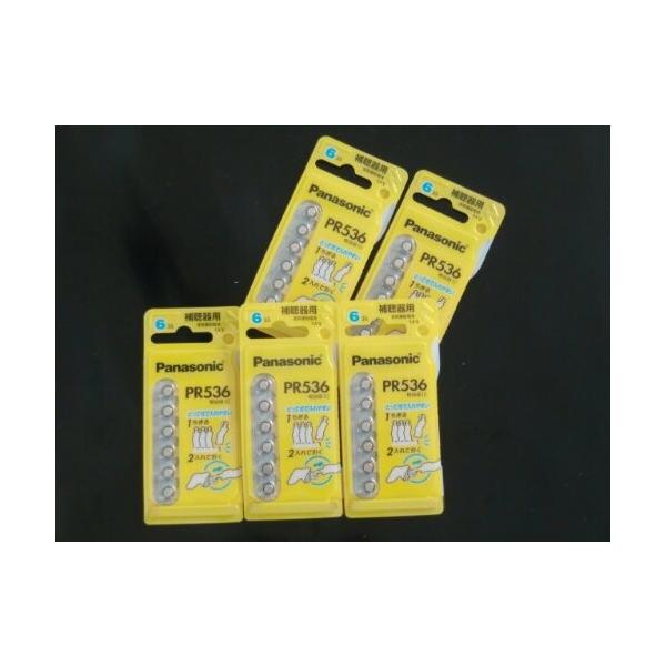 パナソニック 空気亜鉛電池・1箱(5パック×6コ)=30個入 PR-536/6P商品コード：55080861137型番：ＰＲ-536型番さえあえば、様々な補聴器メーカーに適合します。PR536か10という数字があえば使用可能。1パック　6粒...