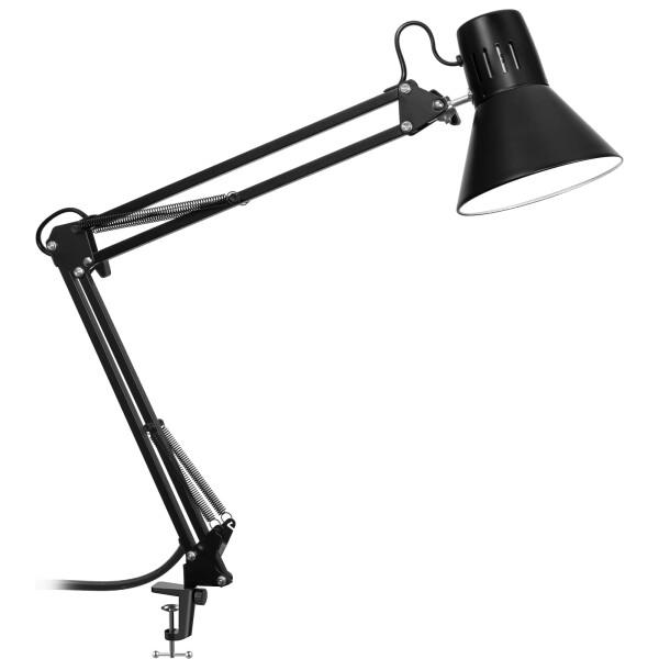 TAOSITON アームライト デスクライト クランプ式 (E26/電球別売) - 長いアーム 広範囲照明 スマート電球・タイマー対応（物理スイッチ互換設計） 1.5mコード スイッチ付き ランプ交換可能/設計作業・勉強・仕事用 HS-01...