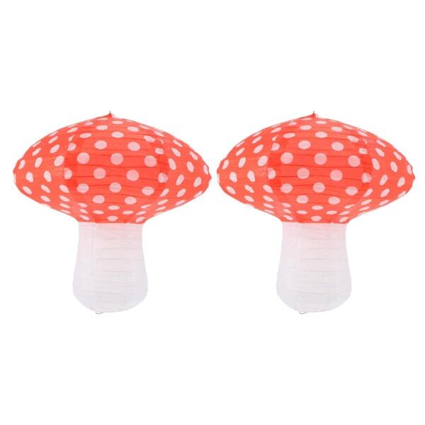 VORCOOL きのこ形ペーパーランタン 2個セット 7.9×7.5×2.4インチ 軽量折りたたみ式 室内外パーティー装飾 誕生日背景 ベビーシャワー撮影用商品コード：55080861307型番：PIH0TIU37LA14U0105Qサイズ...