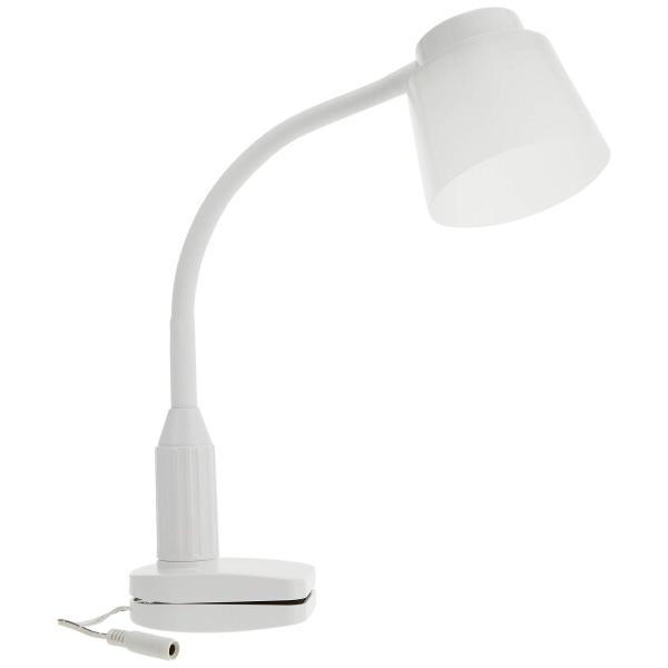 クランプ クリップ LED デスクライト WH MEL-160WH商品コード：55080861342型番：MEL-160WHカラー：ホワイトクリップ: 約W6.5×D9.5×H3cm ライト: 約[ファイ]9.5×H9cm ネック: 約23...