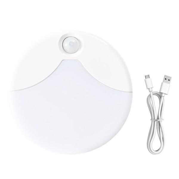 センサーライト 人感センサーライト USB充電式 自動点灯 多功能 常時点灯 全天 夜間 二段階調色 調光 磁石 小型 取付簡単 室内 (A)商品コード：55080861383型番：SZH01カラー：ホワイト【人感センサー】検知角度120度...