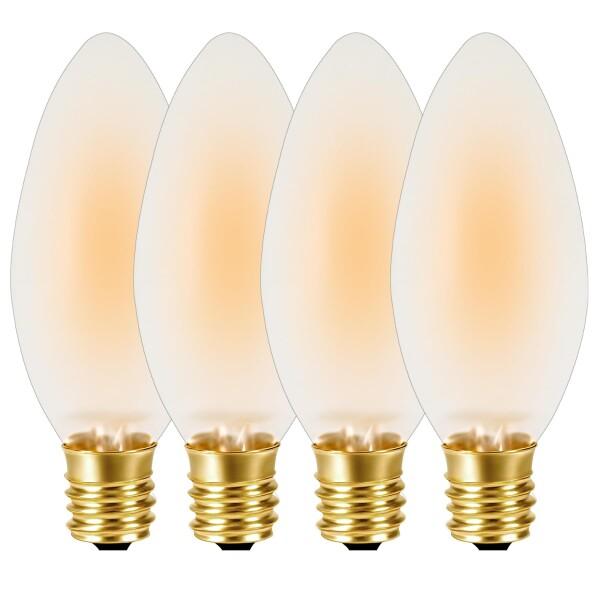 FWAYTECH キャンドル電球 e17 led 電球色2700K 調光器対応AC100V 40W形相当 白熱電球代替え 4W ルーメン485 エジソン電球 全方向360度発光 シャンデリアLED電球 断熱材施工器具対応 密閉器具対応 省エ...