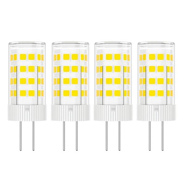 T3 GY6.35 LED電球 4W AC12V、DC12V-24V、JCタイプ G6.35 口金 LED低電圧電球 、360°ビーム角 RVキャンピングトレーラー ランドスケープ・トラック照明 家庭用 (昼白色 6000K, 4個入り)商...