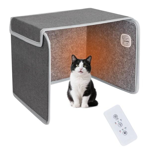 Ninonly パネルヒーター ペット 足元ヒーター デスク下 デスクヒーター 3段階温度調節 6H/8H/連続作業タイマー 遠隔操作 折り畳み式 過熱保護 省エネ 冷え対策 暖房器具 日本語取扱説明書付き（ダークグレー）商品コード：550...