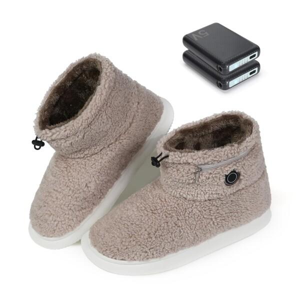 Codify 電気スリッパ フットウォーマー ル 足温器 コードレス 両面発熱 足元ヒーター 日本製ヒーター PSE認証済 3段階温度調節 8時間使用可能 1.5m延長コード付き NTC過熱保護 洗濯可能 滑り止め 男女兼用 省エネ (ベー...