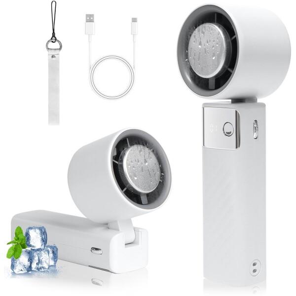 DGVハンディ扇風機 冷却プレート 13時間連続稼働 折りたたみ 卓上/手持ち/吊り下げ 静音 USB充電式 4000mAh ホワイト商品コード：55080862197型番：JF132サイズ：5.9×4.9×15.3cmカラー：ホワイト【2...