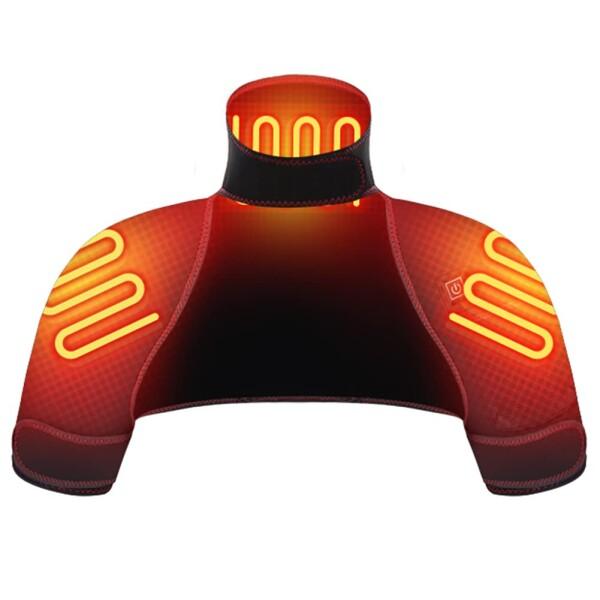 MACOLAUDER 電気肩パッド 65[度]・55[度]・45[度] 遠赤外線加熱 電気肩掛け ヒーター 肩当て 肩用 サポーター テレワーク 在宅勤務 あったかグッズ 寒さ対応 丸水洗い 過熱保護 男女兼用 S/L/2XL ブラック商品...