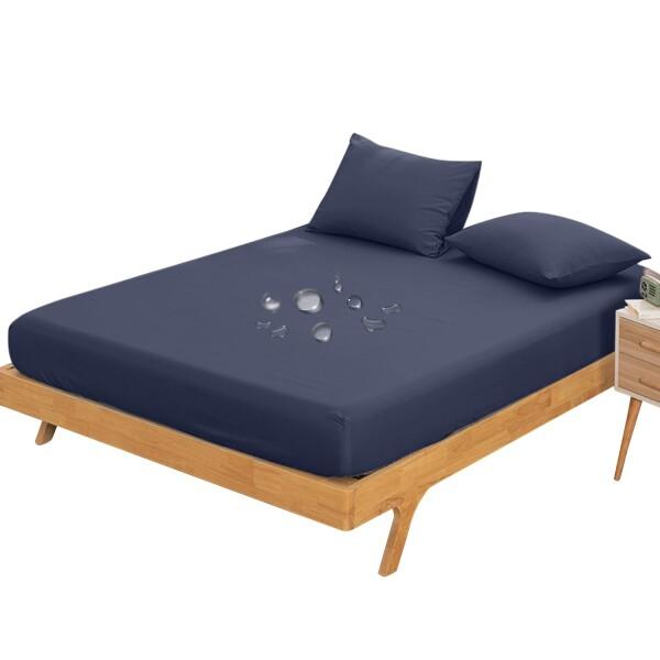 Vallein 防水シーツ シングル ボックス 全面防水 側面完全防水 おねしょシーツ セミダブル ダブル ボックスシーツ クイーン キング マットレスカバー 大人用 赤ちゃん ベッドシーツ ベビー 保育園 介護用 防ダニ 丸洗い可能（セミ...