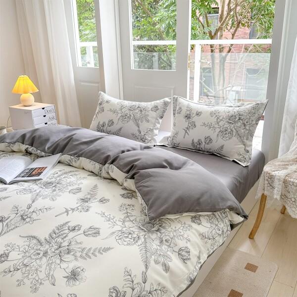 BUKAROOM 布団カバー 花柄 掛け布団 寝具 おしゃれ ダブルファスナー 単品販売 (掛カバー190*210cm, Black)商品コード：55080862617型番：RH-ZCHサイズ：掛カバー190*210cmカラー：ブラック掛け...