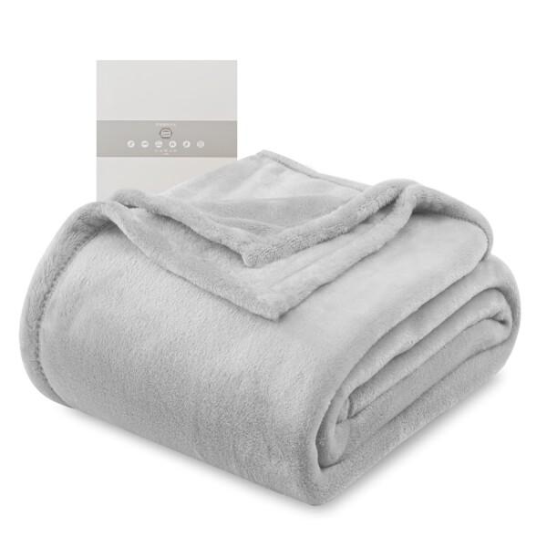 Oseamaid 毛布 ひざ掛け ハーフケット ブランケットフランネル ふんわり あったか 柔軟軽量 洗濯可能 静電防止 抗菌防臭 70X100cm (グレー)商品コード：55080862980型番：W1V1サイズ：ひざ掛け（約70×100...